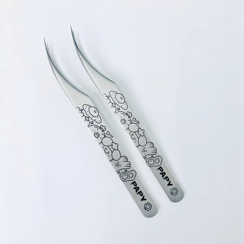 Black and White Hand-drawn Style Professional Sticker Tweezers – PuPu Land